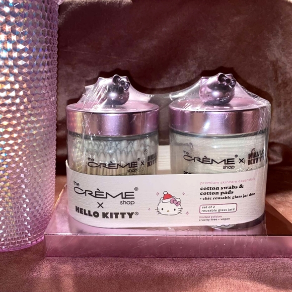 Hello Kitty | Makeup | Hello Kitty Glass Jars | Poshmark